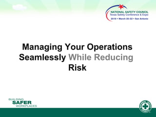 Ed Sattar at TSCE: Understanding Regulatory Change Management in ...