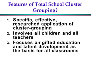 Total School Cluster Grouping | PPT
