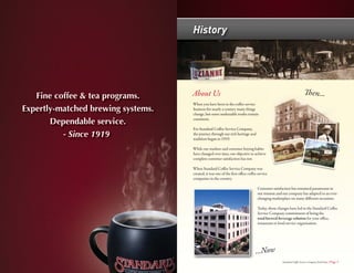 Standard Coffee Service Co. | PDF | Manufacturing Industry | Industries