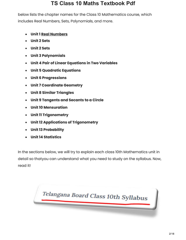 TS Class 10 Mathematics Textbook Complete Syllabus With Video and PDF.pdf