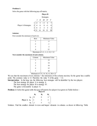 Game Theory Economics | DOCX
