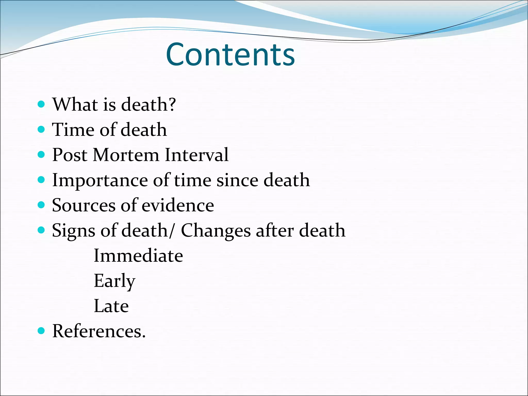 Estimation of Time since death | PPT