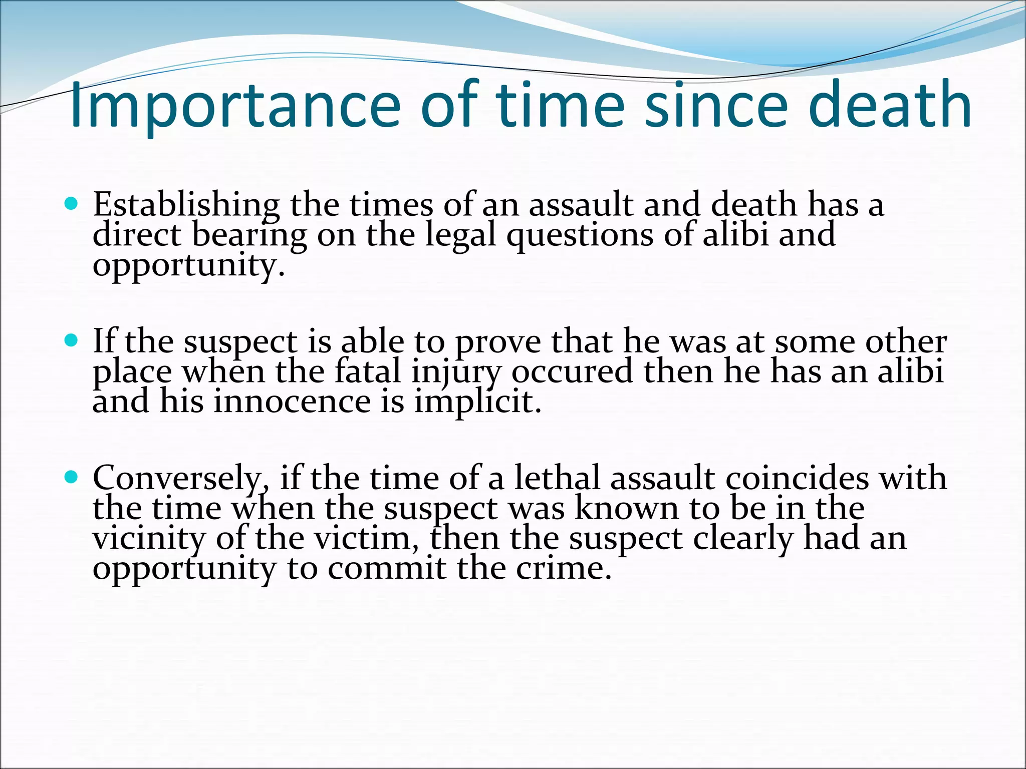 Estimation of Time since death | PPT