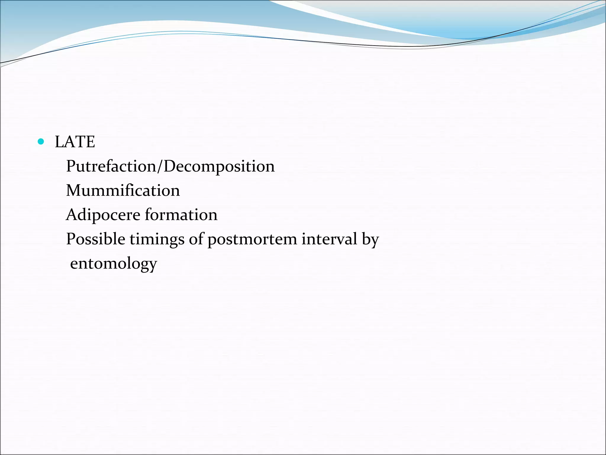 Estimation of Time since death | PPT