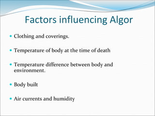 Estimation of Time since death | PPT