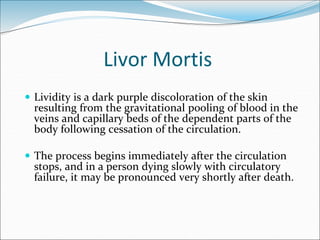 Estimation of Time since death | PPT