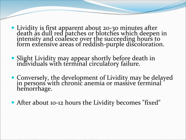 Estimation of Time since death | PPT