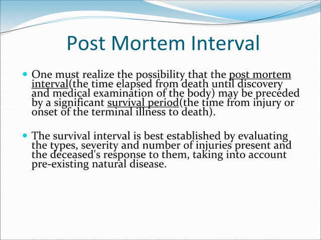 Estimation of Time since death | PPT