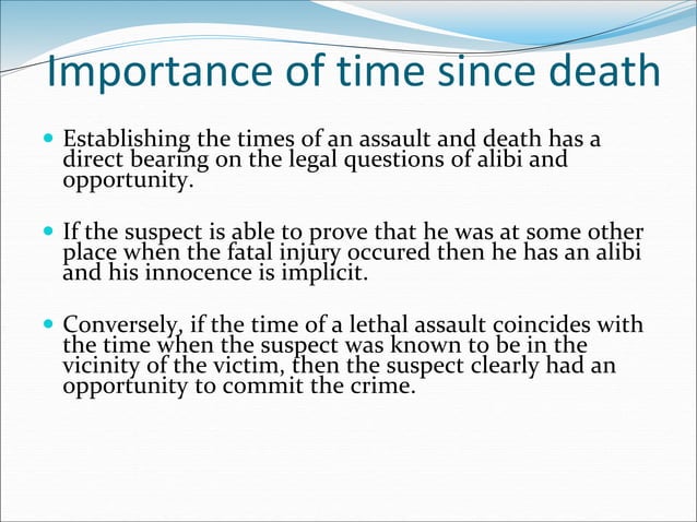 Estimation of Time since death | PPT