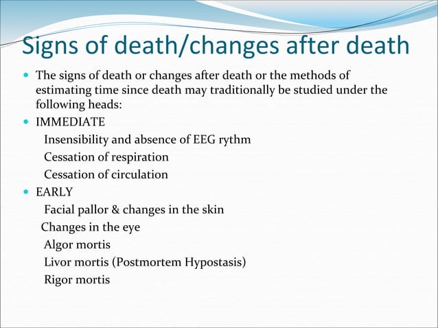 Estimation of Time since death | PPT