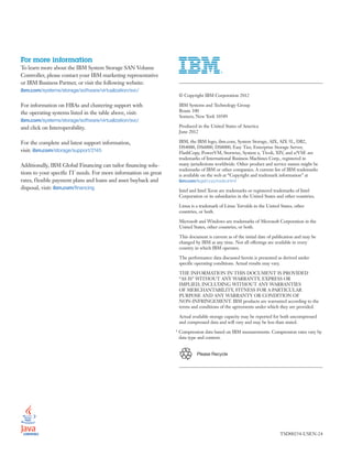 IBM System Storage SAN Volume Controller | PDF
