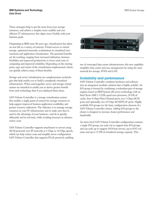 IBM System Storage SAN Volume Controller | PDF