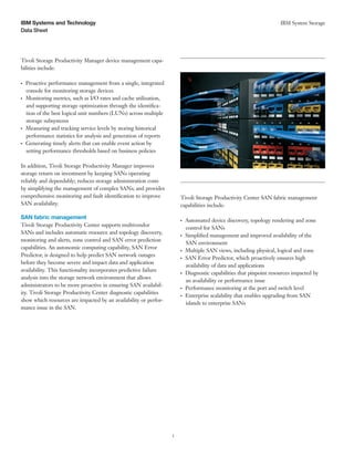 IBM Tivoli Storage Productivity Center | PDF