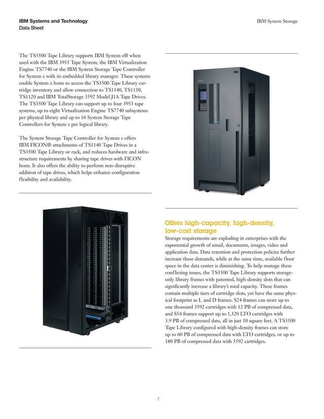 IBM System Storage TS3500 Tape Library | PDF | Free Download