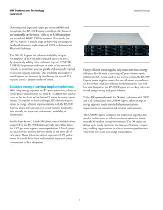 IBM System Storage DS3500 Express | PDF