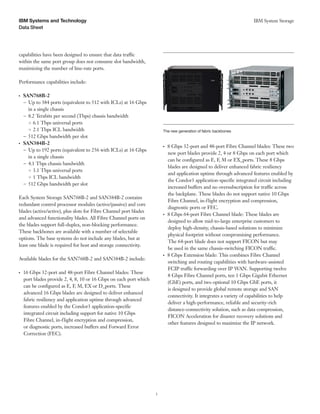 IBM System Storage SAN768B-2 and SAN384B-2 | PDF