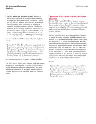 IBM System Storage SAN768B-2 and SAN384B-2 | PDF