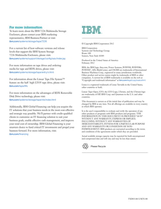 IBM 7226 Multimedia Storage Enclosure | PDF | Computer Peripherals ...