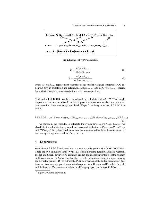 Tsd2013automatic Machine Translation Evaluation With Part Of Speech