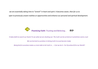 Daily Practices for Truth's Open Mind | PDF