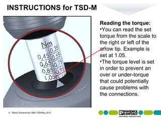 Adjustable Torque Screwdriver tools by Phoenix Contact | PPT