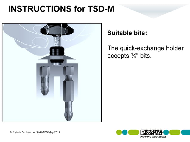 Adjustable Torque Screwdriver tools by Phoenix Contact | PPT