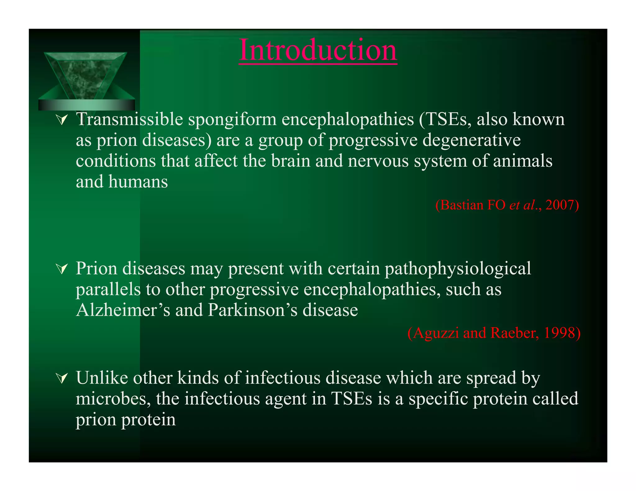 TSE BSE Mad cow Disease | PDF