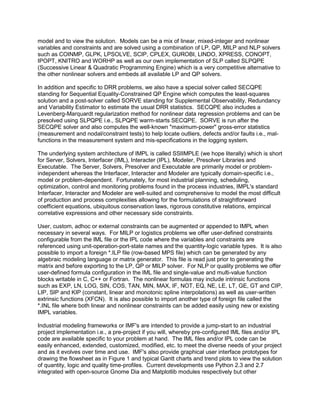 Time Series Estimation of Gas Furnace Data in IMPL and CPLEX Industrial ...
