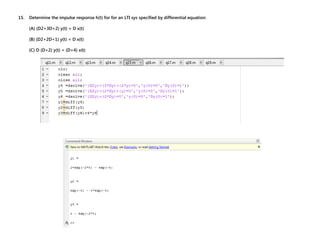 Ss matlab solved | PDF