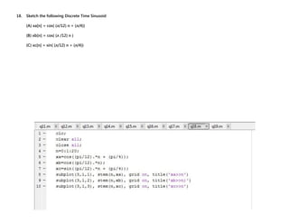 Ss matlab solved | PDF