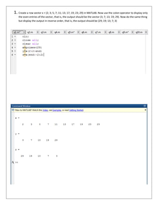 Ss matlab solved | PDF