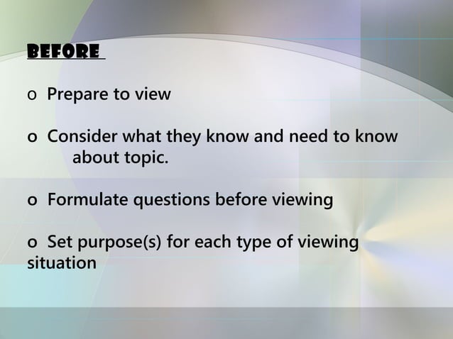 Viewing Skill | PPT