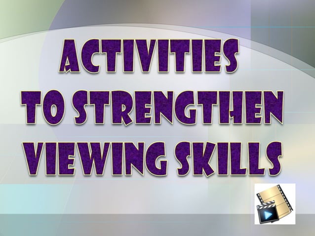 Viewing Skill | PPT
