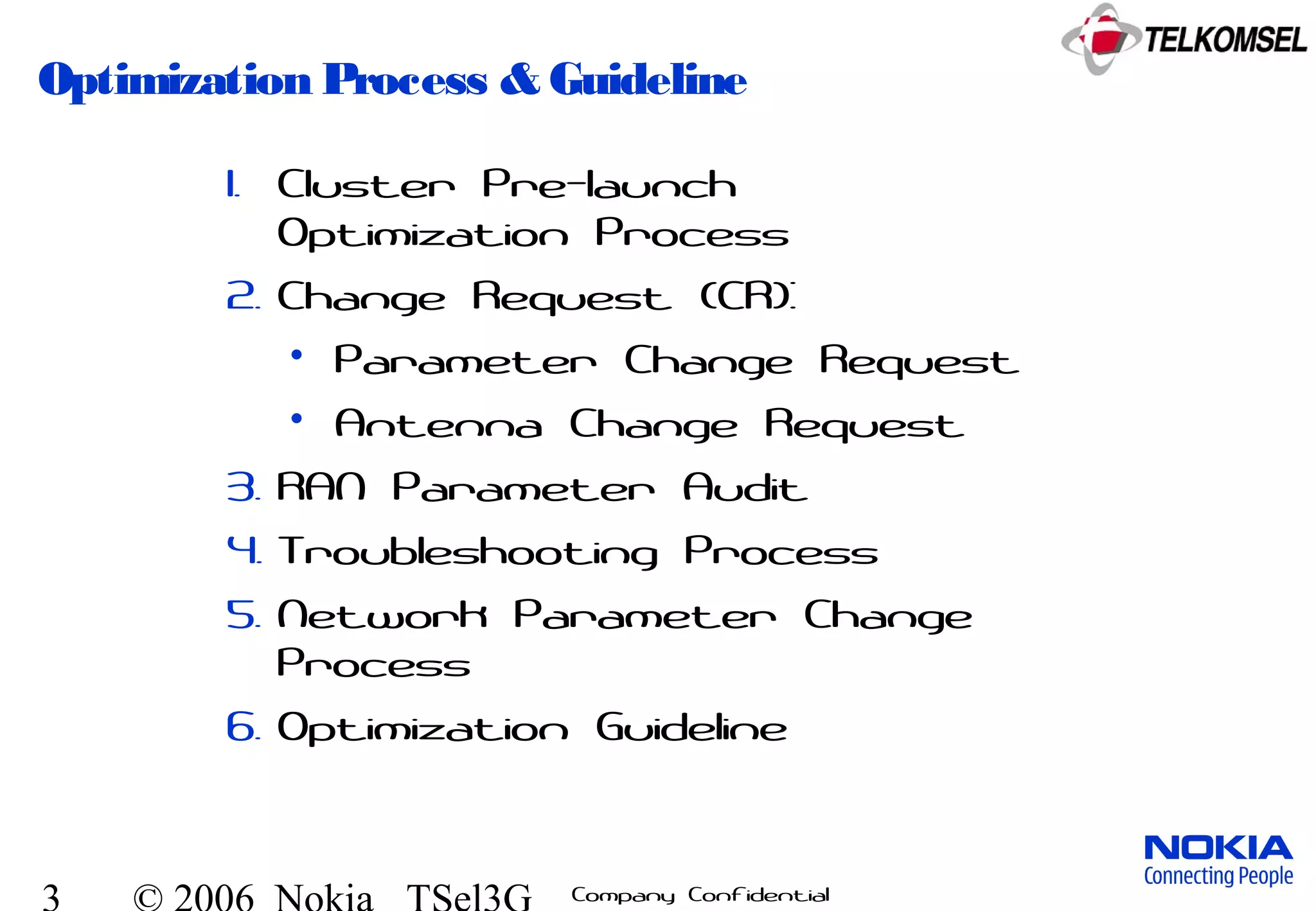 T sel3 g optimization process and guideline ver01 | PPT
