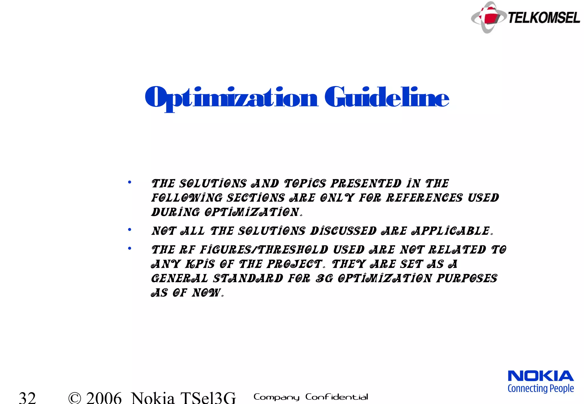 T sel3 g optimization process and guideline ver01 | PPT