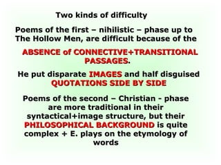 T S Eliot | PPT
