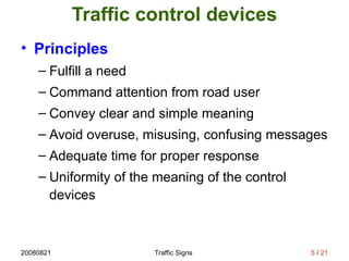 Basics of Traffic Signs - Traffic control device | PPT
