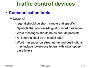 Basics of Traffic Signs - Traffic control device | PPT