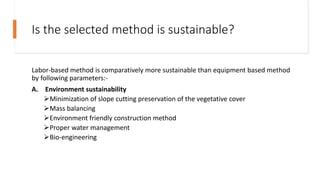 Labour Based Method vs Equipment Based Method | PPTX