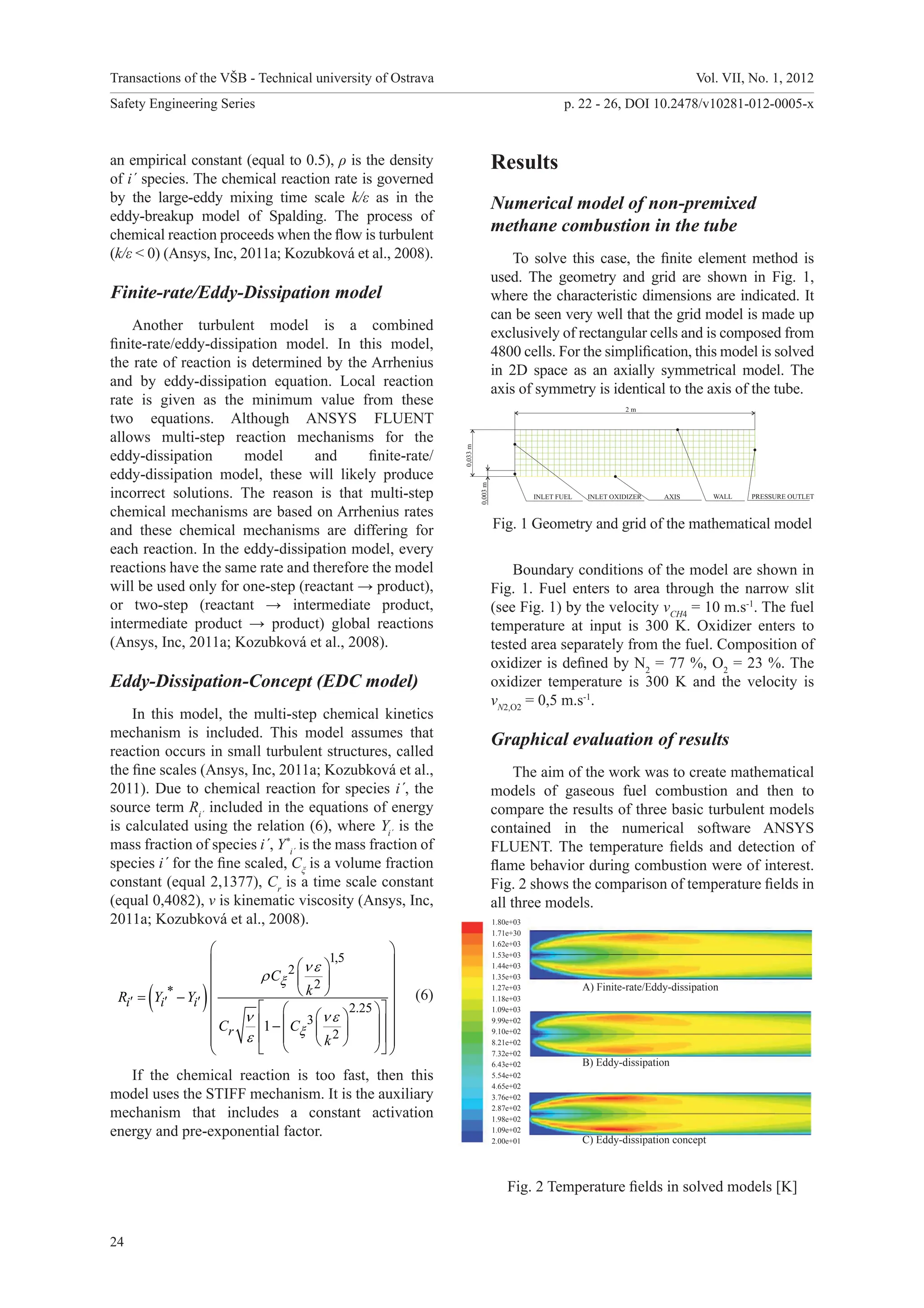 methane combustion material engineering paper | PDF