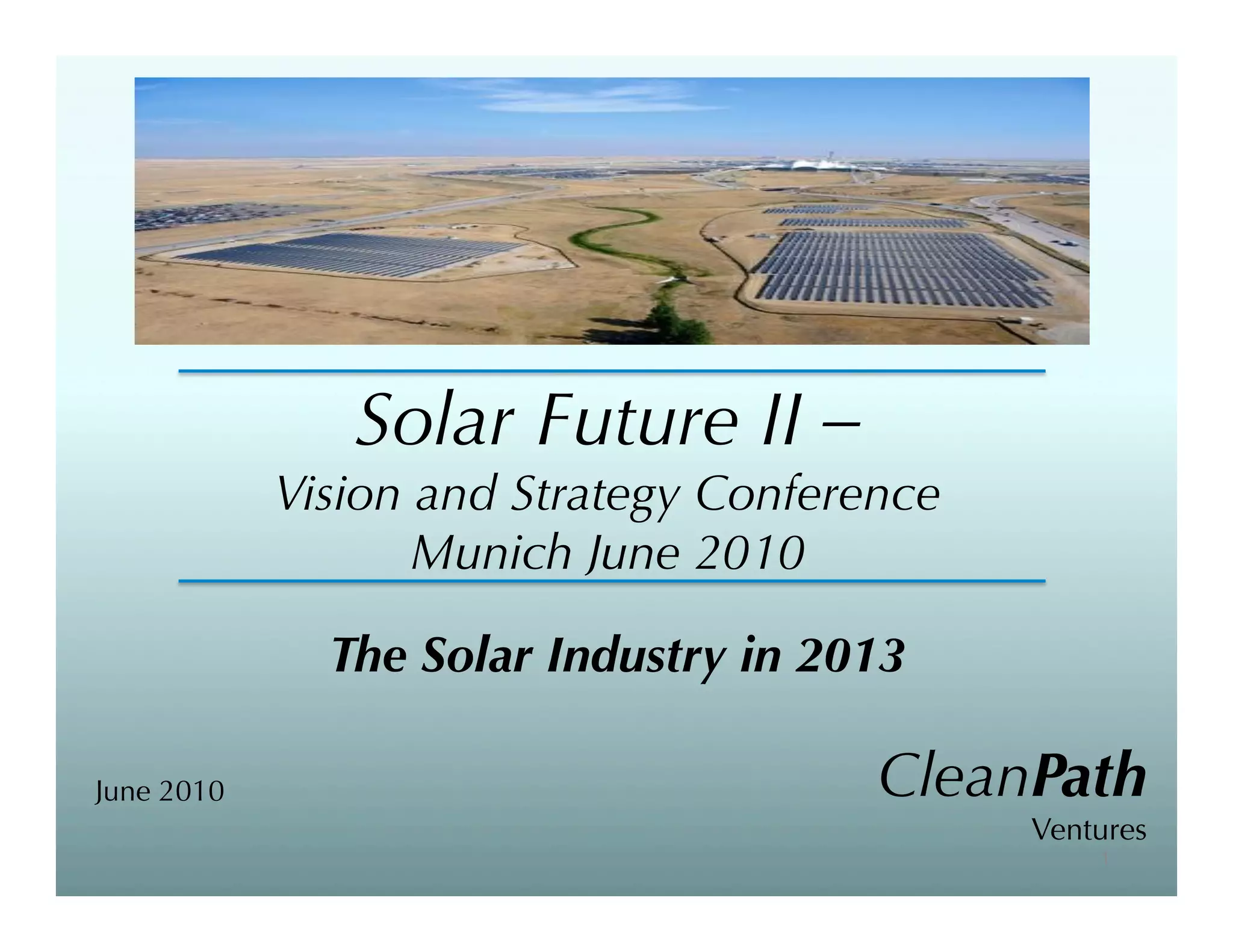 The Solar Future DE - Matt Cheney "A new large-scale solar initiative ...