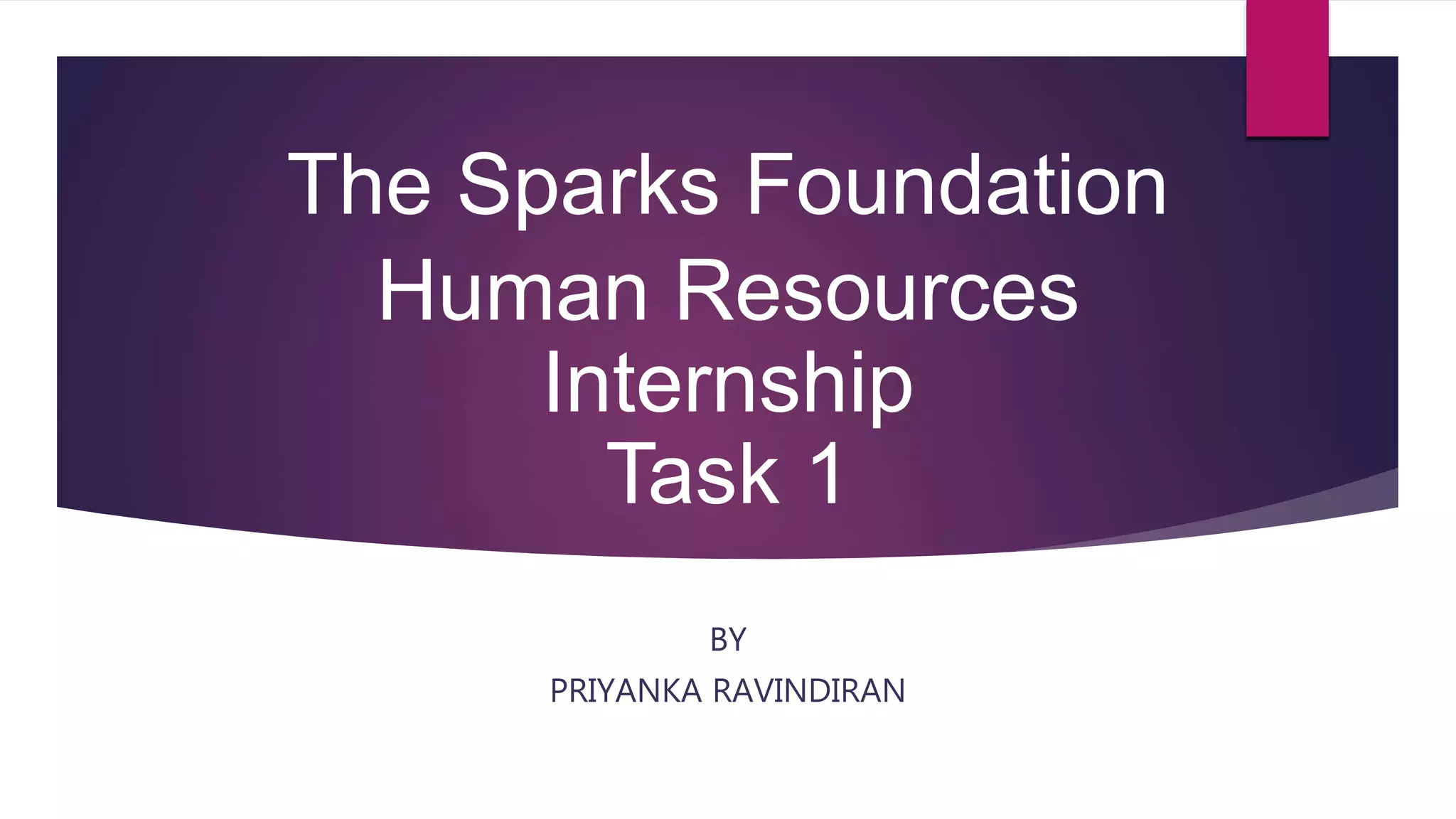 Human Resources Internship - Task 1 | PPT