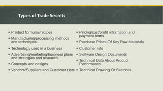 Trade Secret in Nutshell | PPTX