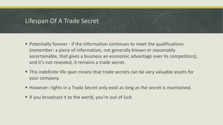 Trade Secret in Nutshell | PPTX