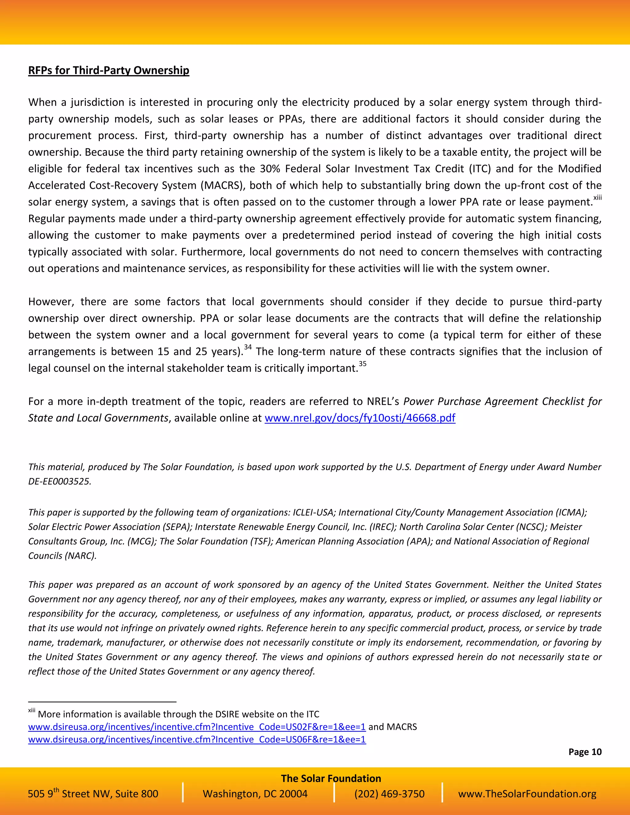 Steps to a Successful Solar RFP | PDF