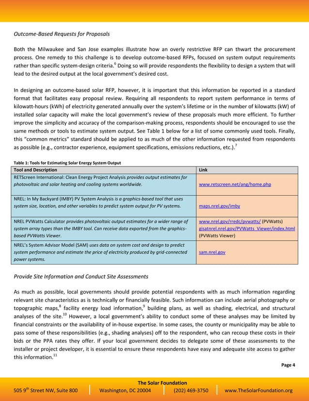 Steps to a Successful Solar RFP | PDF