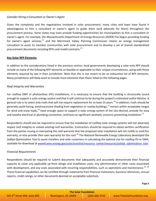 Steps to a Successful Solar RFP | PDF