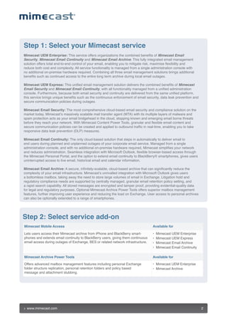 Tsg mimecast-service-comparison-datasheet | PDF