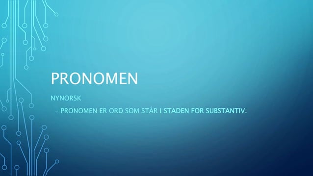 Pronomen - Urberg | PPT