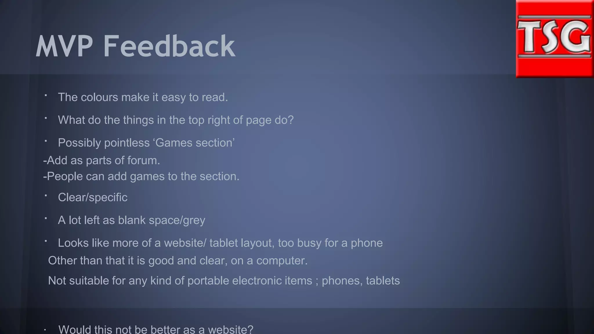 TSG Presentation | PPTX